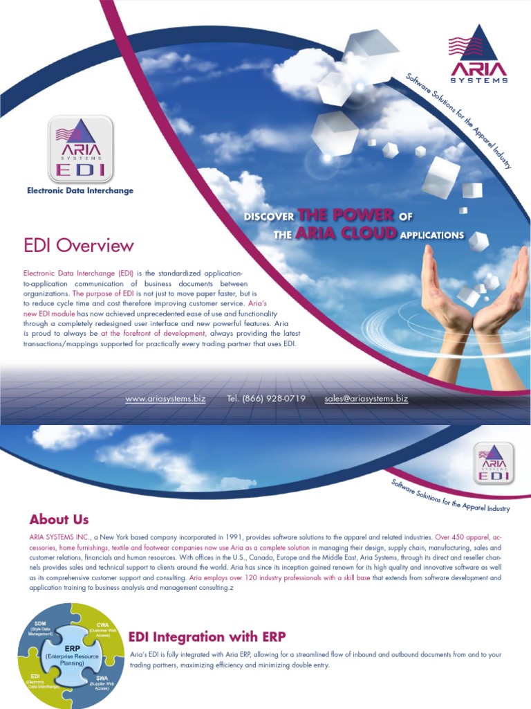 EDI Overview: WWW - Ariasystems.biz Tel. (866) 928-0719 Sales ...