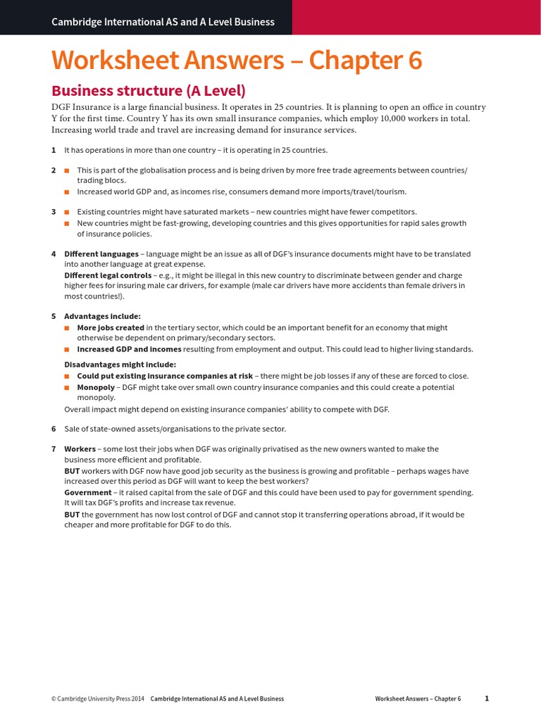 Worksheet Answers 06 | PDF | Insurance | Monopoly