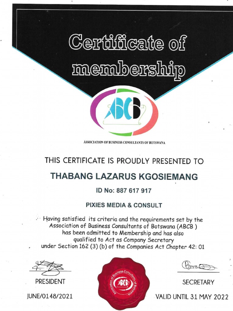 Sec Certificate | PDF