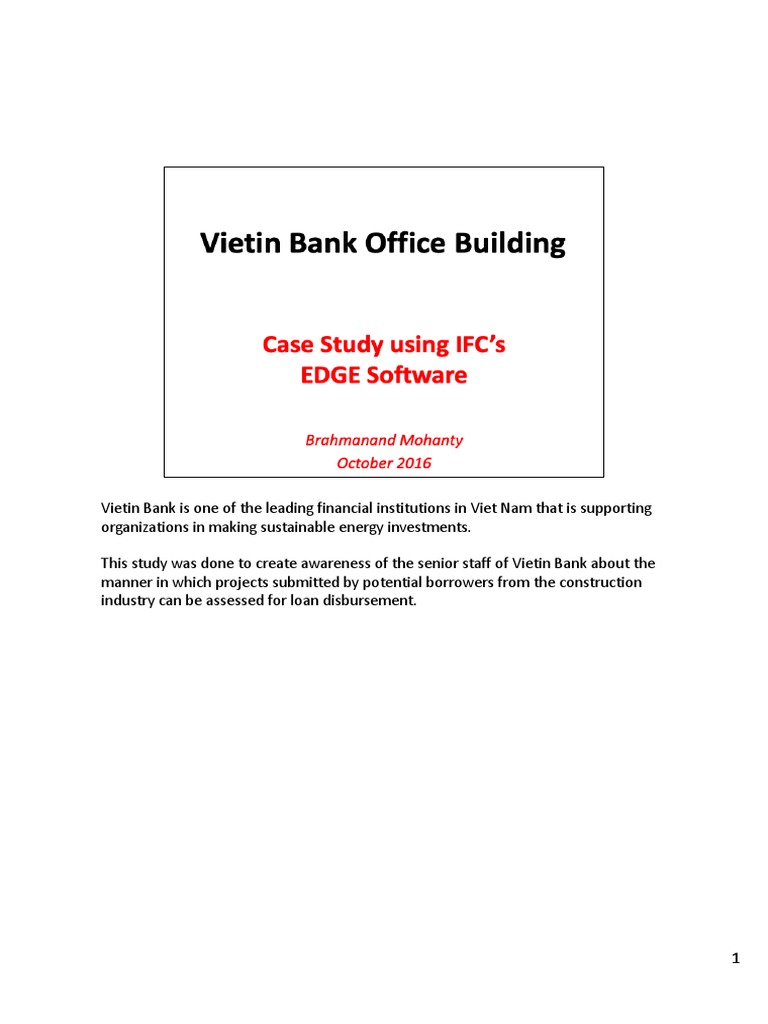 VietinBank EDGE Case Study BM | PDF | Solar Power | Efficient Energy Use