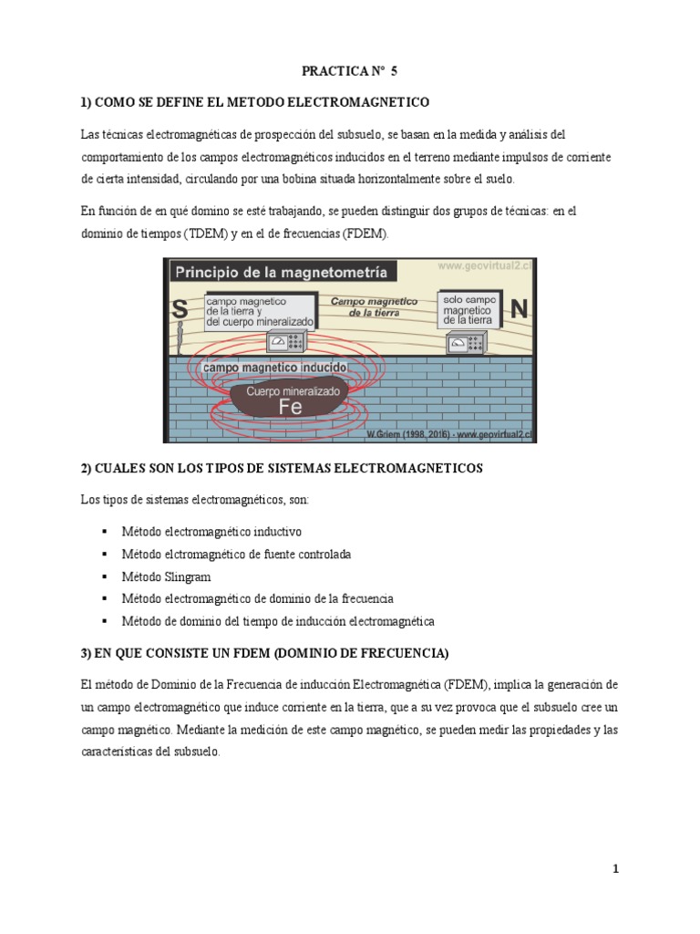 Electromagnetic Prospecting Methods: Principles and Applications | PDF ...
