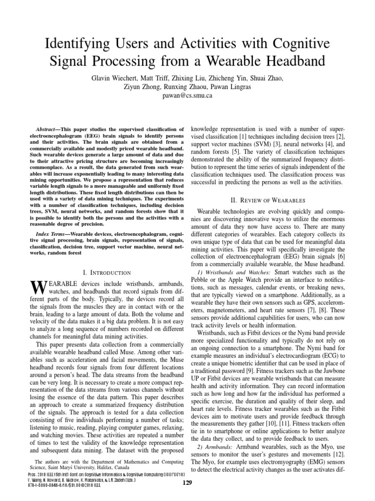 Identifying Users and Activities With Cognitive Signal Processing From ...