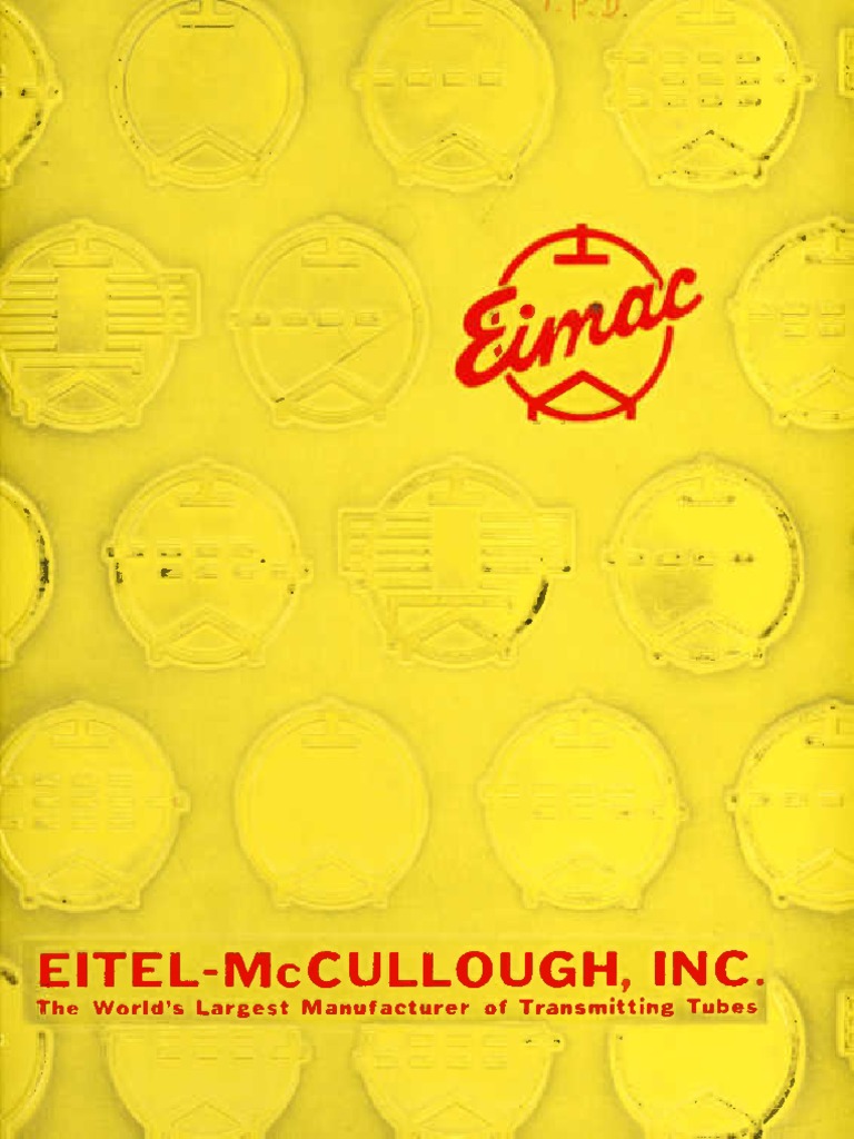 Eimac TubeManual 1965 Vol 1 | PDF | Vacuum Tube | Amplifier