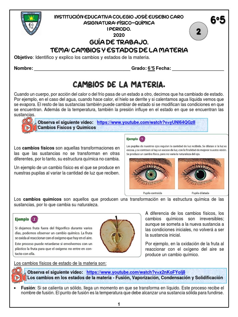 Cambios Fisicos Y Quimicos De La Materia Diferencias Y Ejemplos Quimica