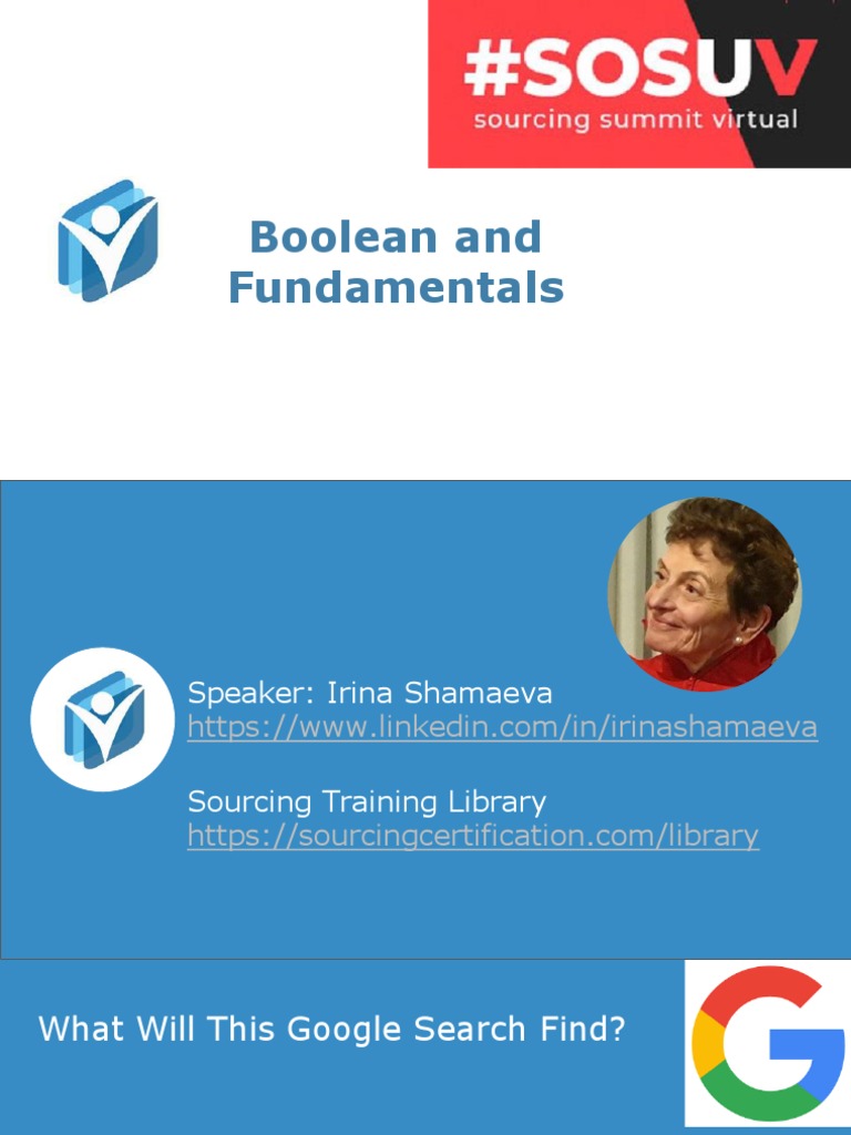 Boolean Sosuv Irina | PDF | Search Engine Software | Internet Search