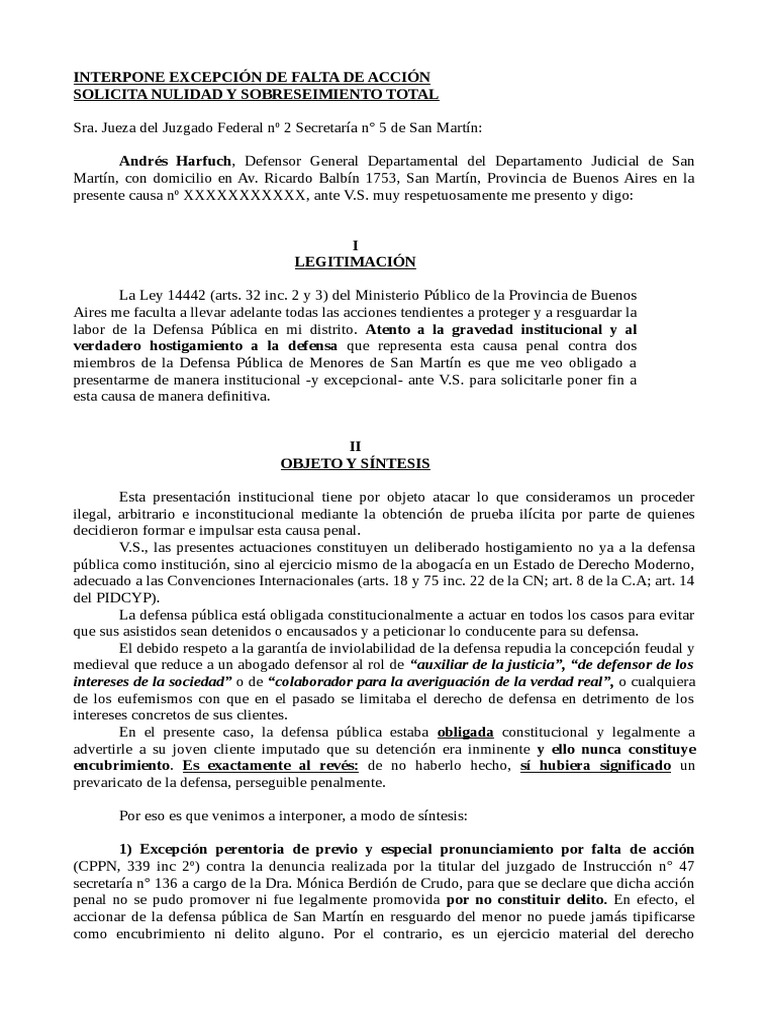 Escrito Defensa | PDF | Derecho penal | Procedimiento Criminal