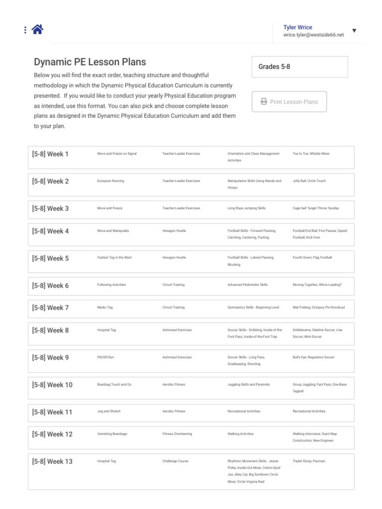 Dynamic PE ASAP 3-6 LESSONS | PDF | Softball | Physical Education