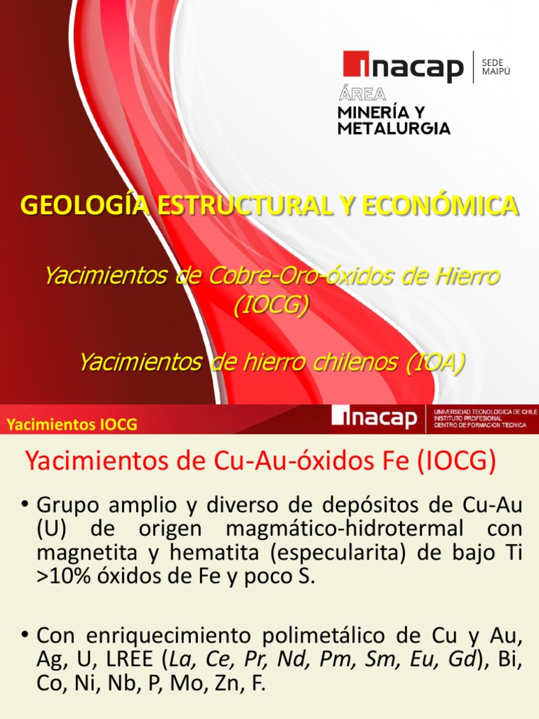 16-Yacimientos IOCG e IOA | PDF | Hierro | Cobre