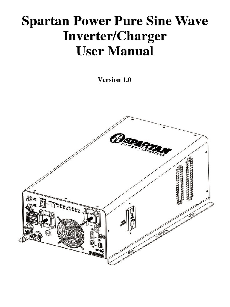 Spartan Power IC Series Manual | PDF | Power Inverter | Battery Charger
