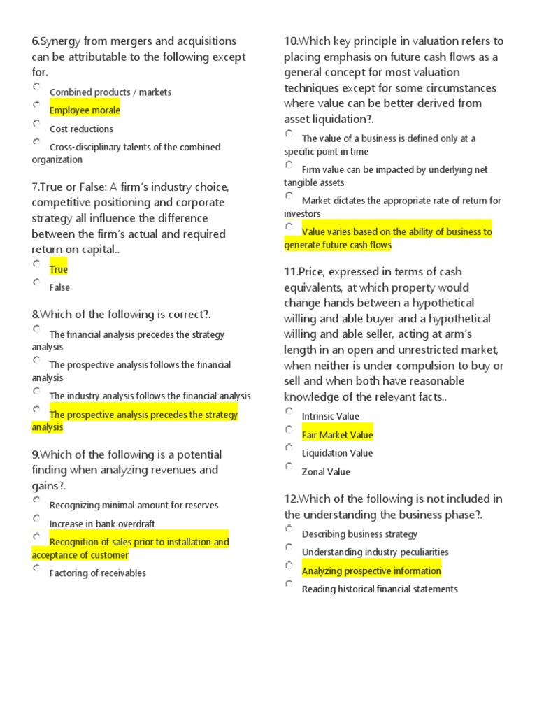 VCM | PDF | Valuation (Finance) | Stocks