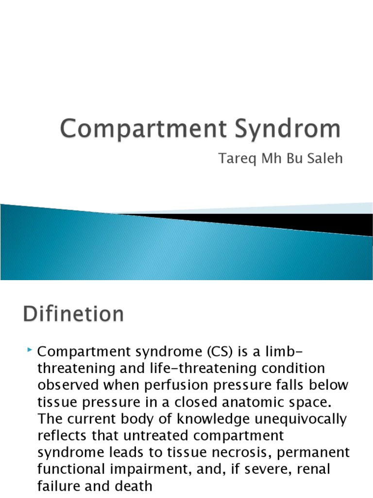 Comprehensive Review of Compartment Syndrome: Pathophysiology ...