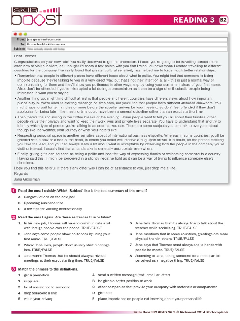B2 Reading 3 | PDF | Psychological Concepts | Human Nature