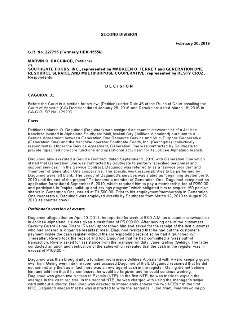 Case On Labor-Only Contracting | PDF | Employment | Labour Law