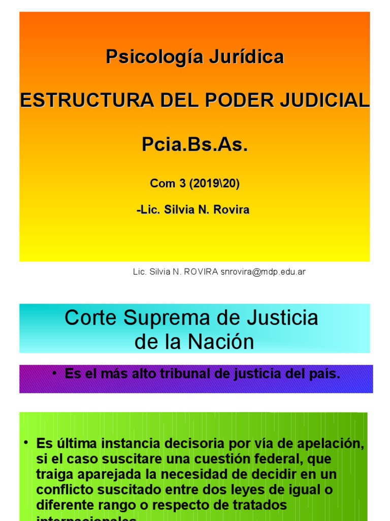 1-Estructura Del Poder Judicial Pcia BsAs | PDF | Justicia | Crimen y ...