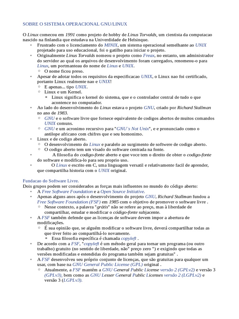 Linux Essentials | PDF | Computação em nuvem | Software gratuito