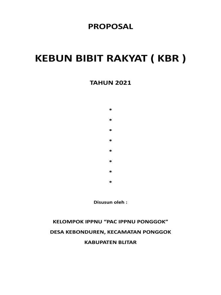 PROPOSAL KBR PAC IPPNU Ponggok | PDF | Sains & Matematika