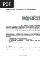 Carta Convalidacion | PDF
