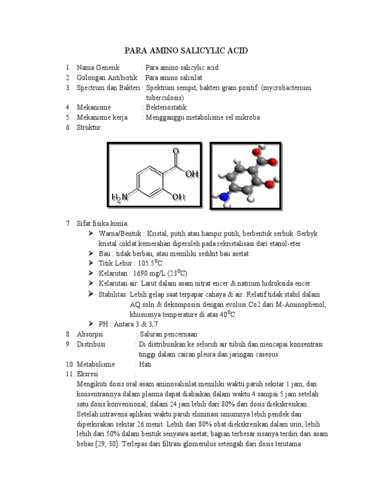 Para Amino Salicylic Acid | PDF