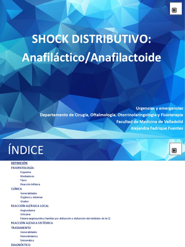 Shock Distributivo | PDF | Rtt | Inmunología