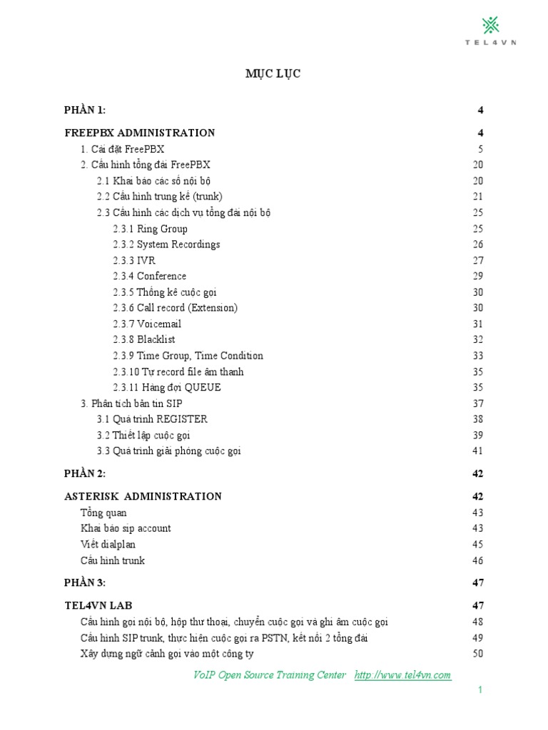 Asterisk+FreePBX TongHop Update | PDF