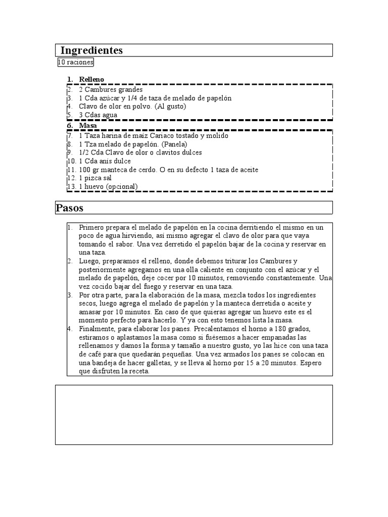 Pan de Maiz Cariaco | PDF | Cocina, comidas y vino | Hogar, jardinería ...