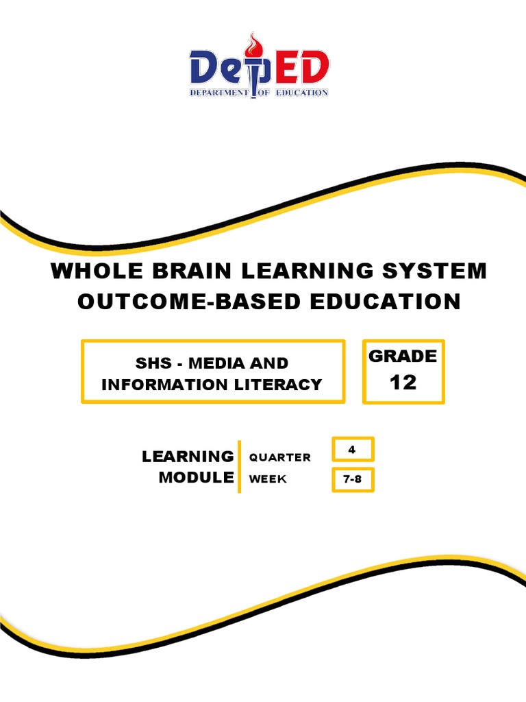 SHS 12 Media and Information Literacy Q4 W7 8 | Download Free PDF | Composition (Visual Arts ...
