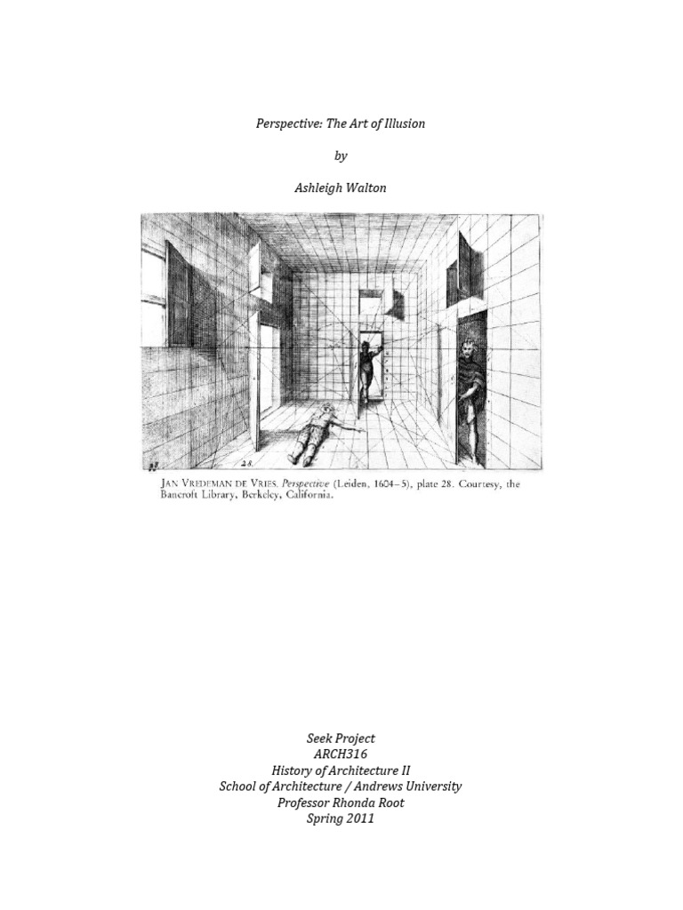 Perspective: The Art of Illusion by Ashleigh Walton | PDF | Perspective ...