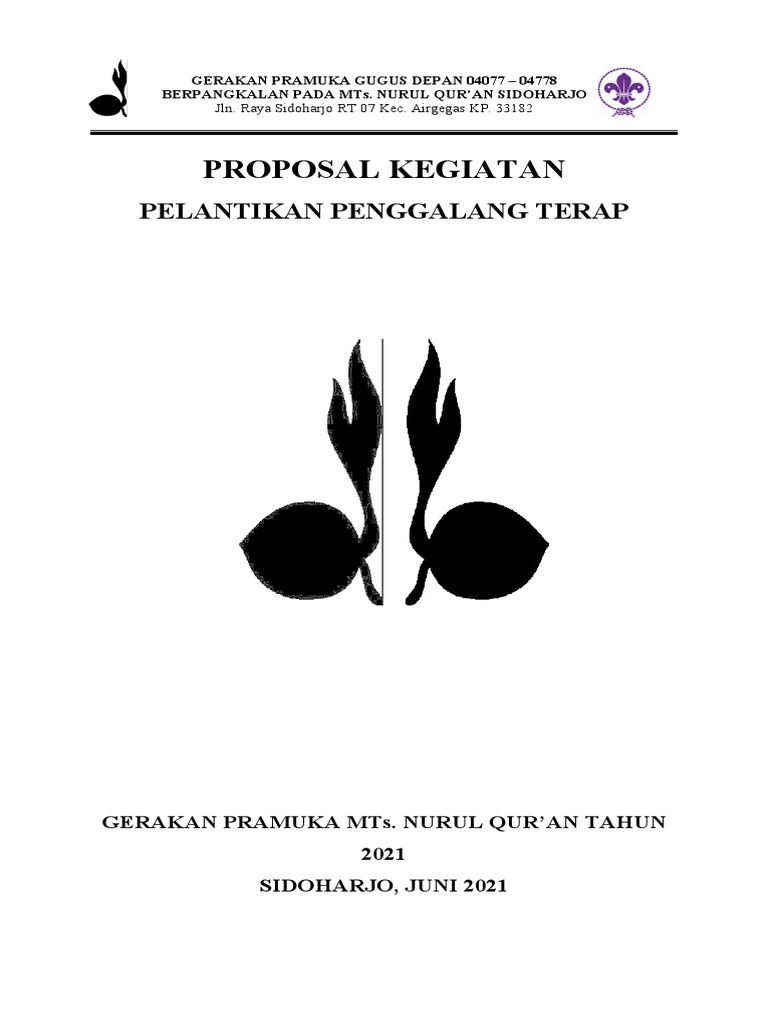 Proposal Pramuka Garuda MTs Nurul Qur'an | PDF | Karier & Perkembangan | Sains & Matematika