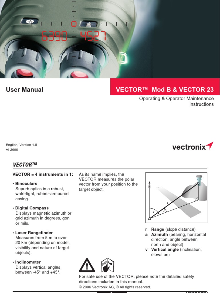 Vectronix_Vector_Manual_Mod_B_Vector_23 | PDF | Compass | Azimuth