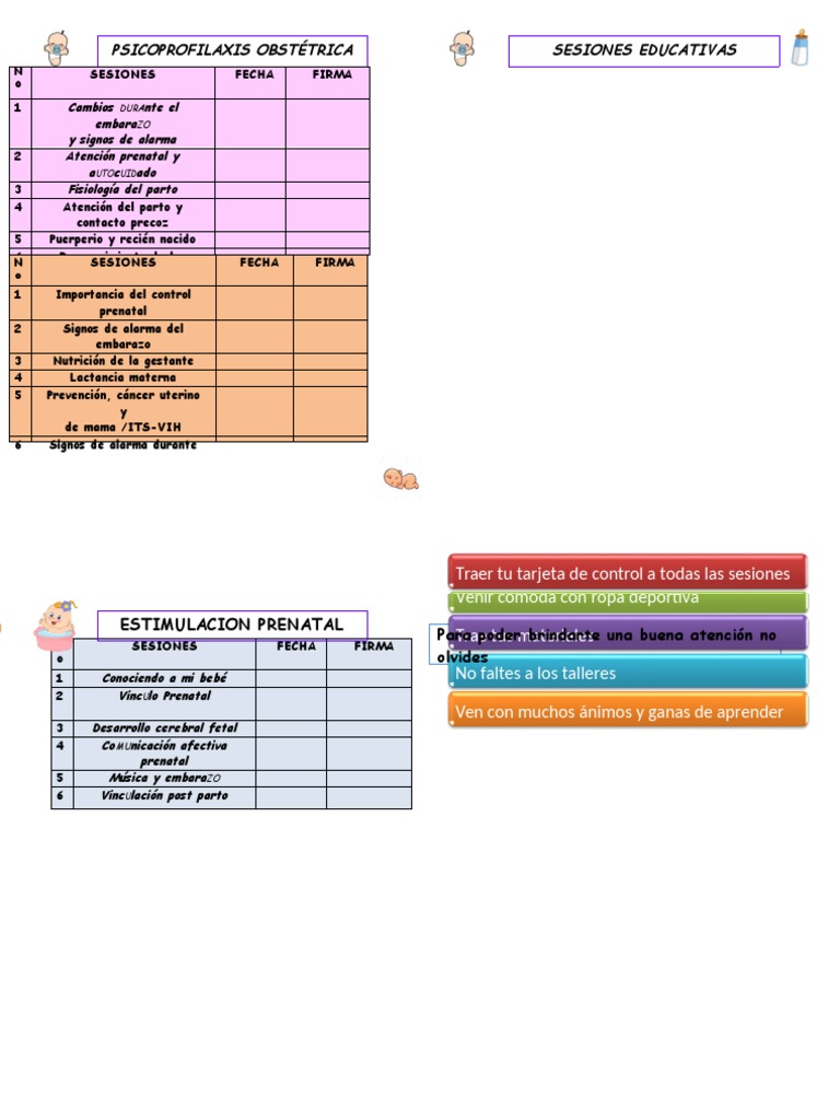 Tarjeta de Psicoprofilaxis PDF | PDF | Relaciones personales, crianza y desarrollo personal ...