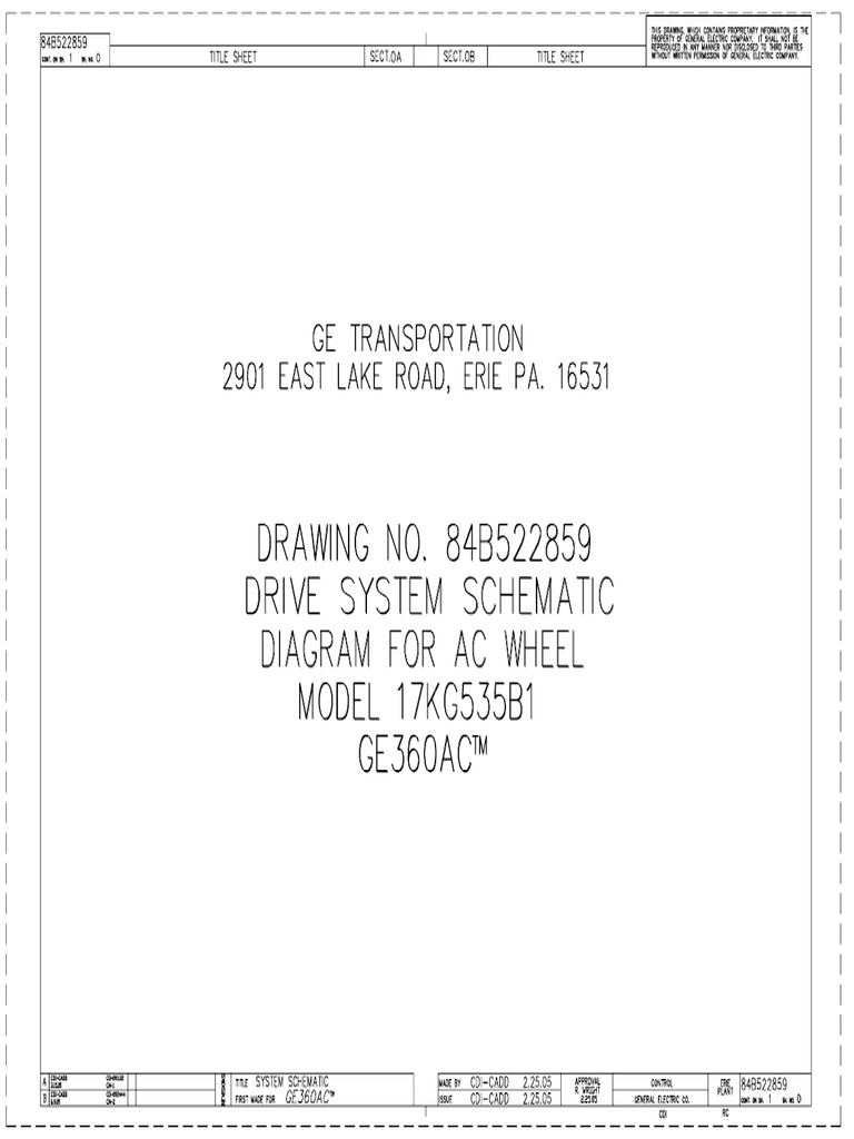 GE drive system schematic | PDF | Power Inverter | Input/Output