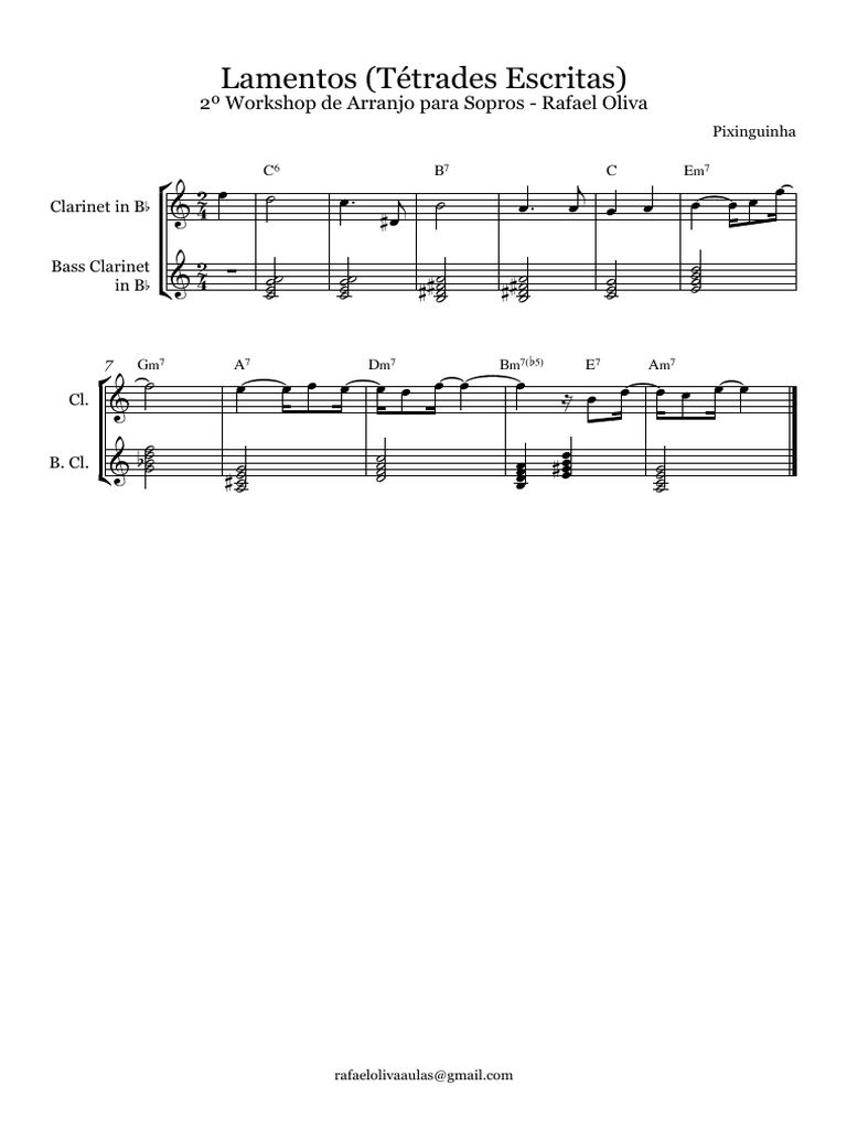 02 - Lamento - Partitura Completa-1 | PDF