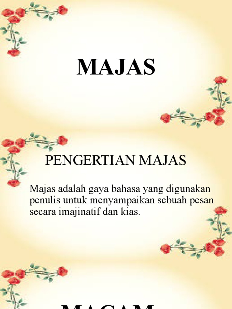 MAJAS | PDF | Seni & Disiplin Bahasa | Puisi