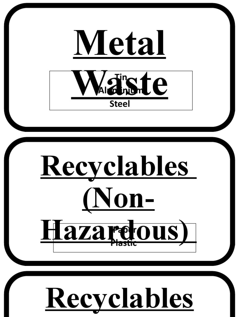 Waste Bin Labels | PDF