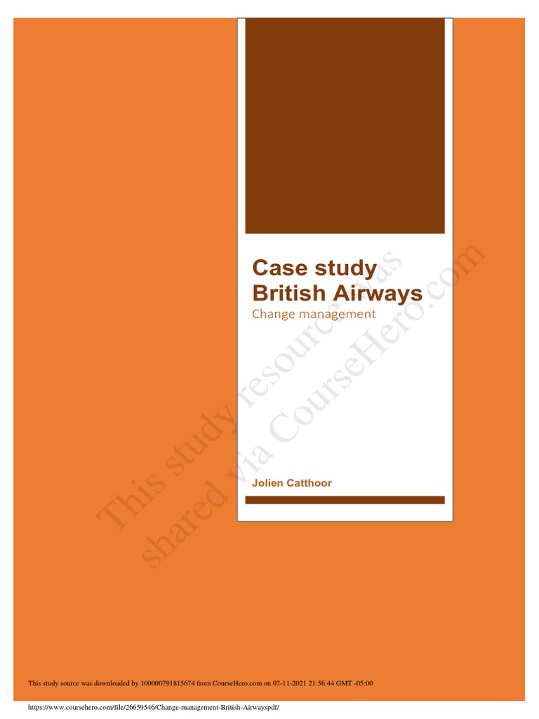 This Study Resource Was: Case Study British Airways | PDF | Human ...