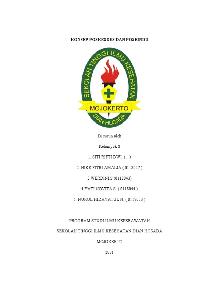SGD 8 - Konsep Poskesdes Dan Posbindu | PDF | Ilmu Sosial