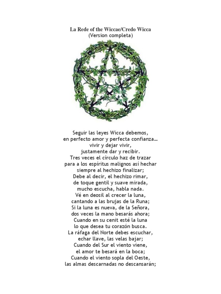La Rede Wicca | PDF | Amor | Religión y creencia