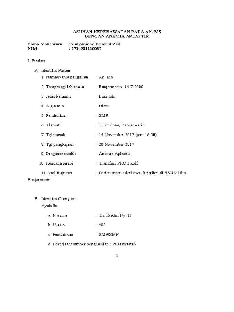 Contoh Askep Anak | PDF