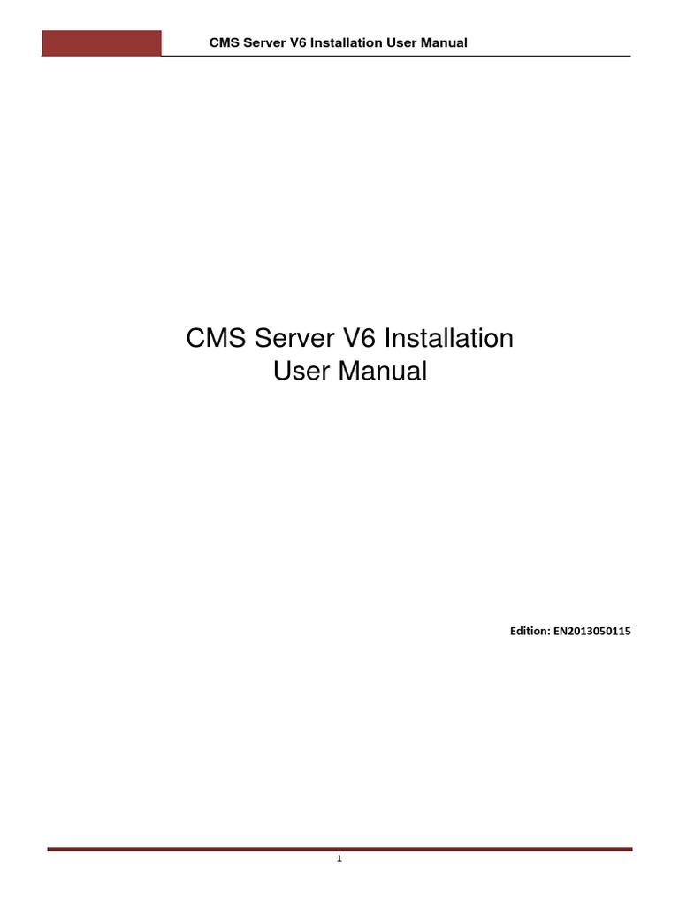 CMSV6 - User Manual-R201709081709565497268 | PDF | Port (Computer Networking) | Server (Computing)
