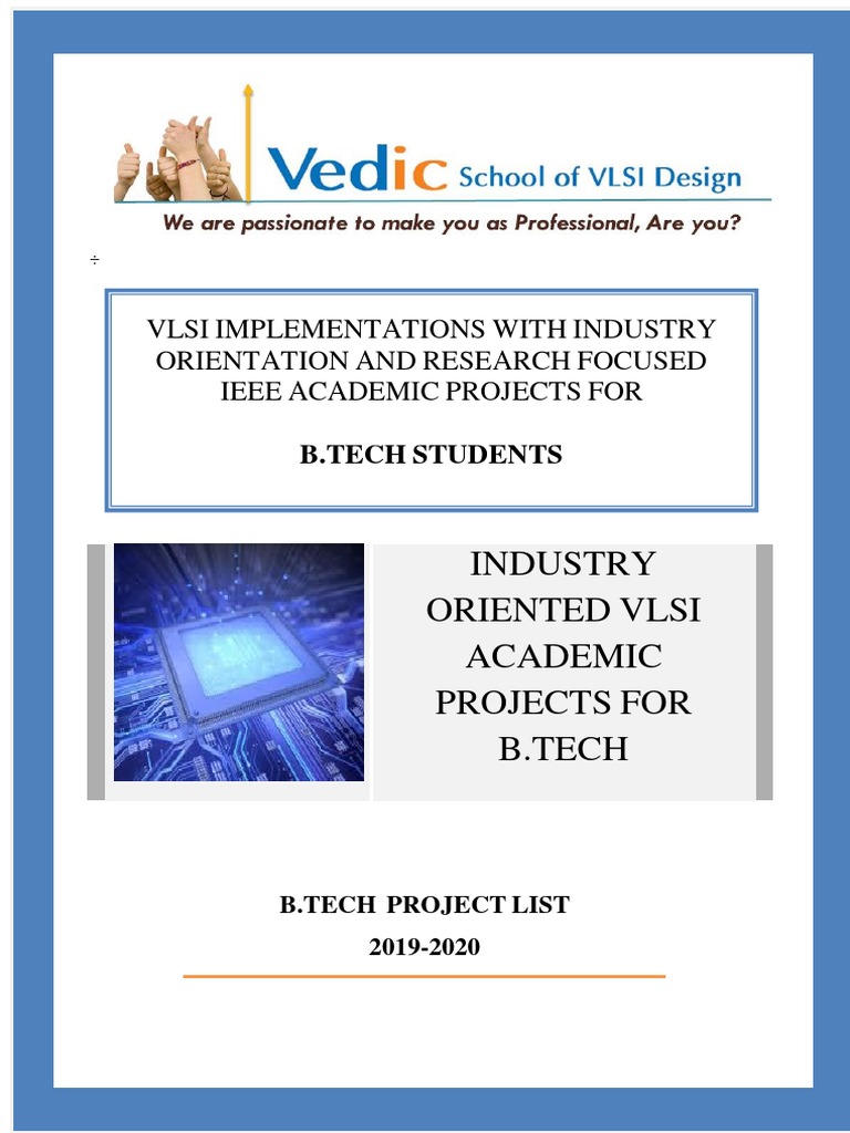 VLSI Academic Projects for B.Tech Students | PDF | Field Programmable ...