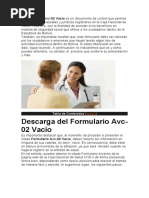 Formulario AVC-04 | PDF