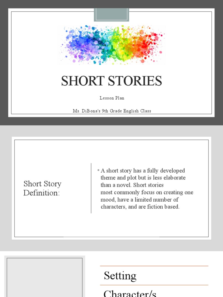 Final - PPT Short Story Lesson Plan | PDF | Plot (Narrative ...