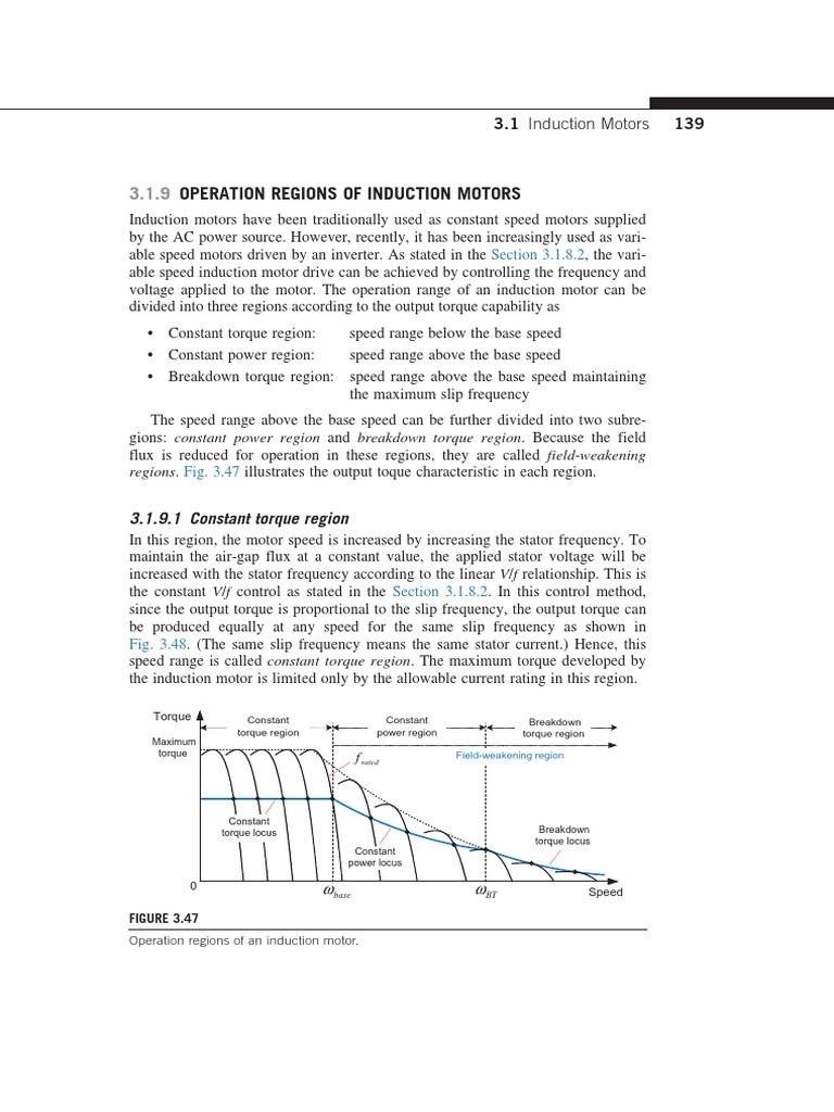 Induction Motor - Operating Regions | PDF | Electric Motor | Quantity