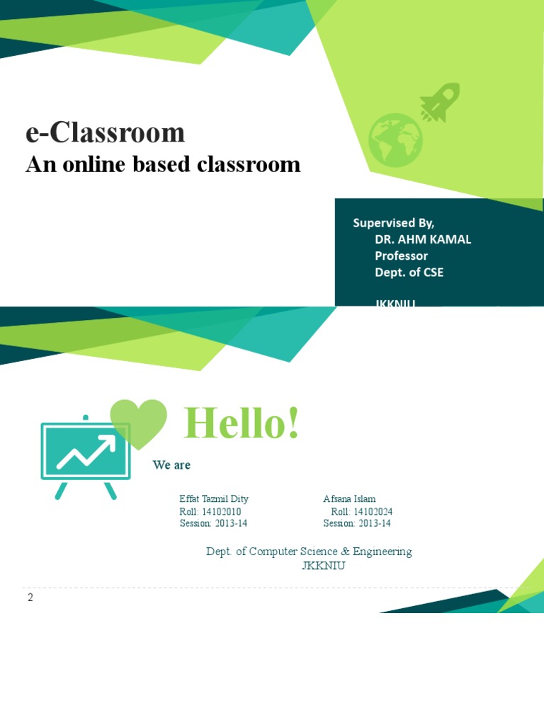 Eclassroom Project Presentation | PDF | Classroom | Internet