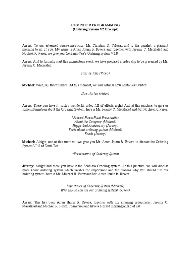 Script | PDF | Science & Mathematics