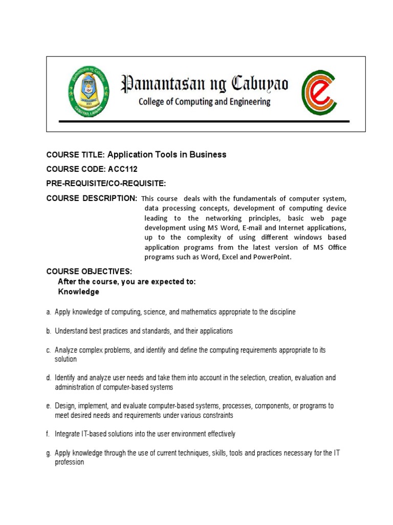 ACC112 Module1 Topic 1 Intro To Computer Ed T. Espiritu | PDF ...