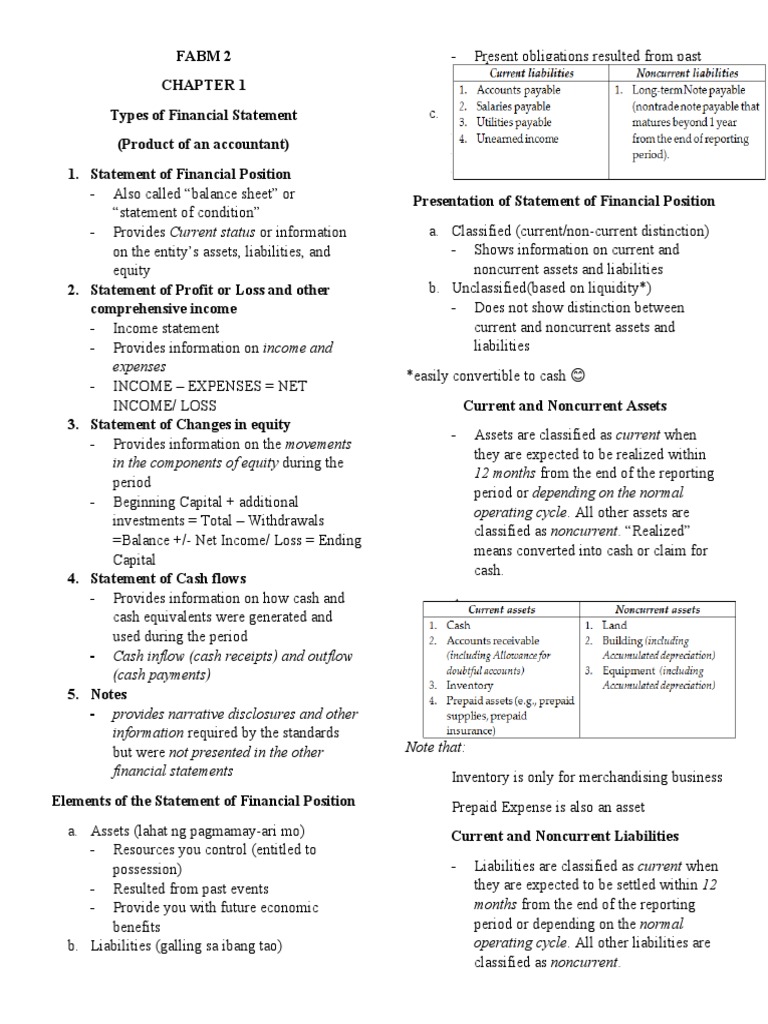 Reviewer Fabm2 | PDF | Balance Sheet | Cash Flow Statement