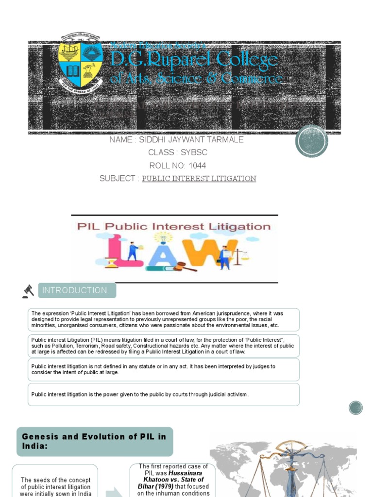 Public Interest Litigation | PDF | Social Institutions | Social Science