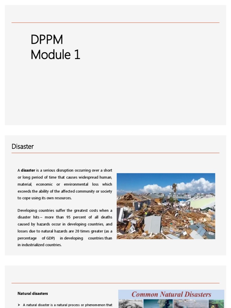 DPPM Module 1 | PDF | Hazards | Nature