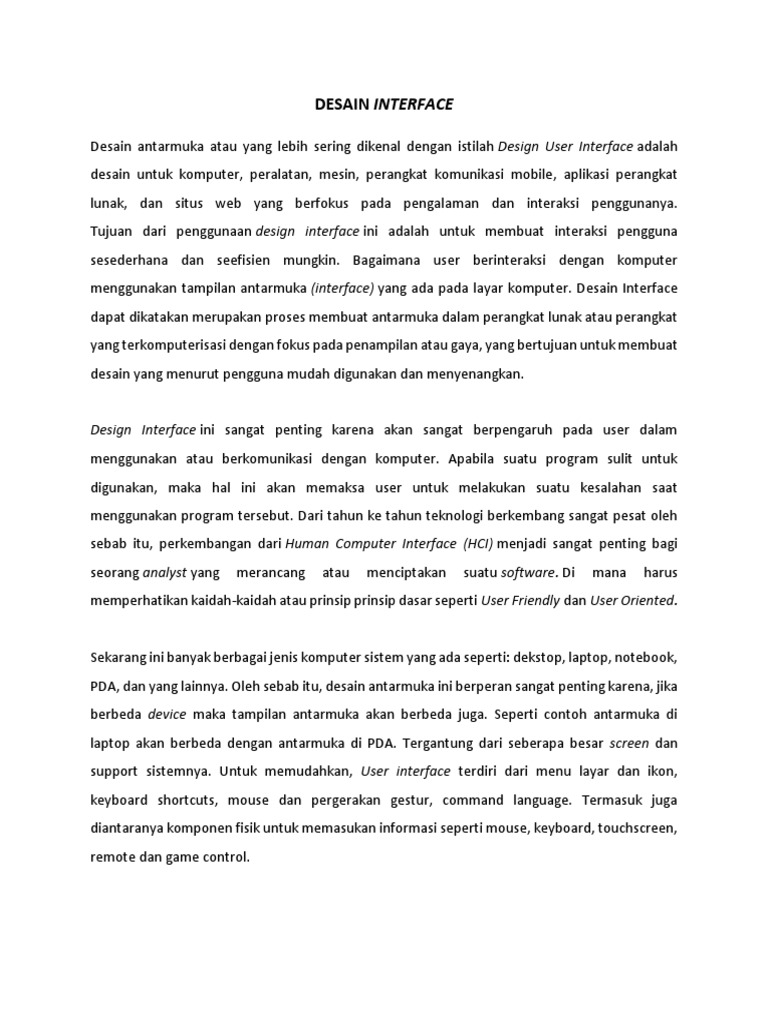 User Interface | PDF